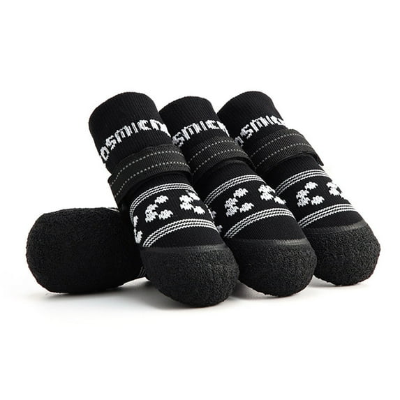 Antislip Rubber Soles Pet Socks Warm Shoes For Dog Safe On Slippery ...