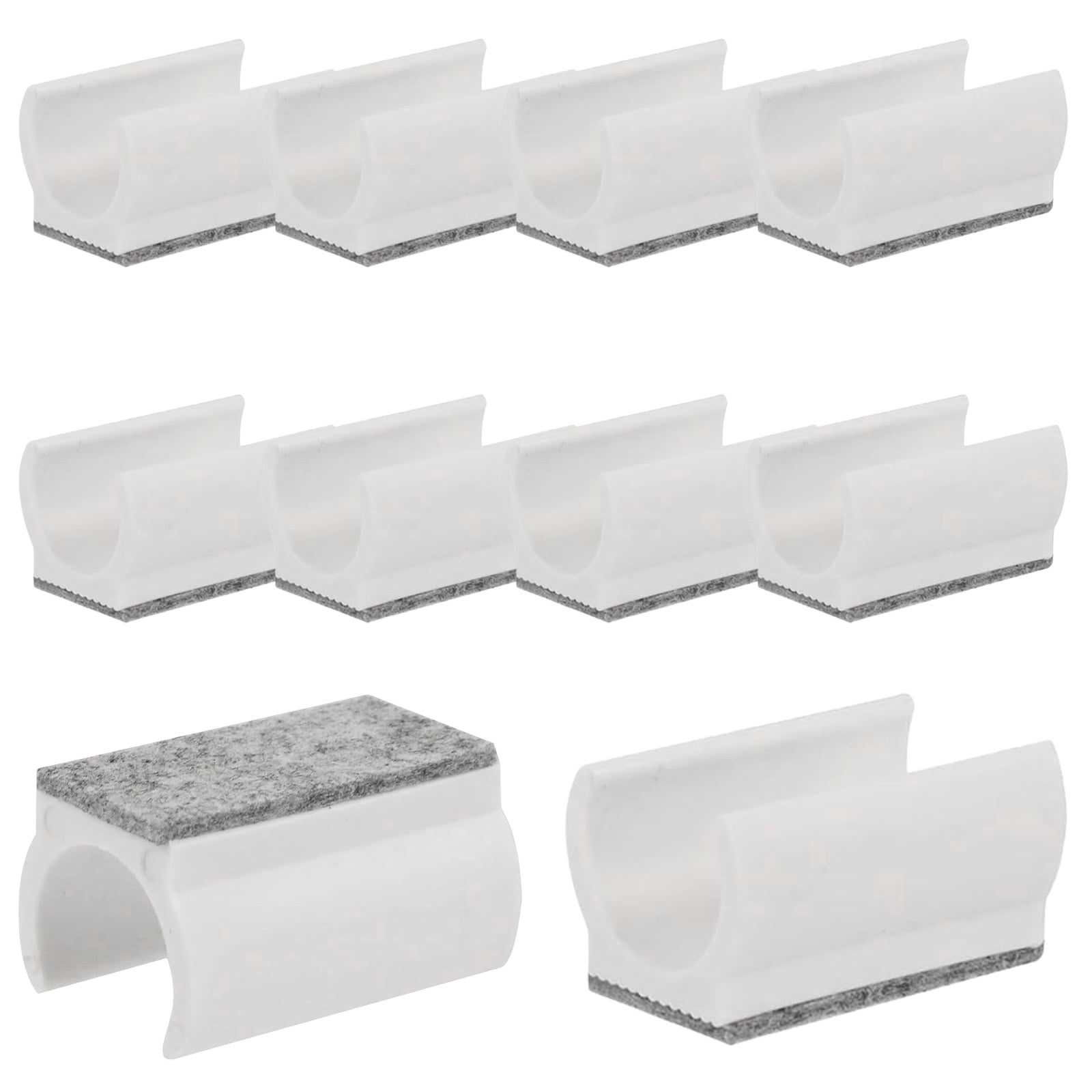 Antislip U Shaped Furniture Leg Protectors Felted and Plastic Ensuring ...