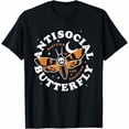 Antisocial Butterfly Partying In The Shadows Apparel T-Shirt - Walmart.com