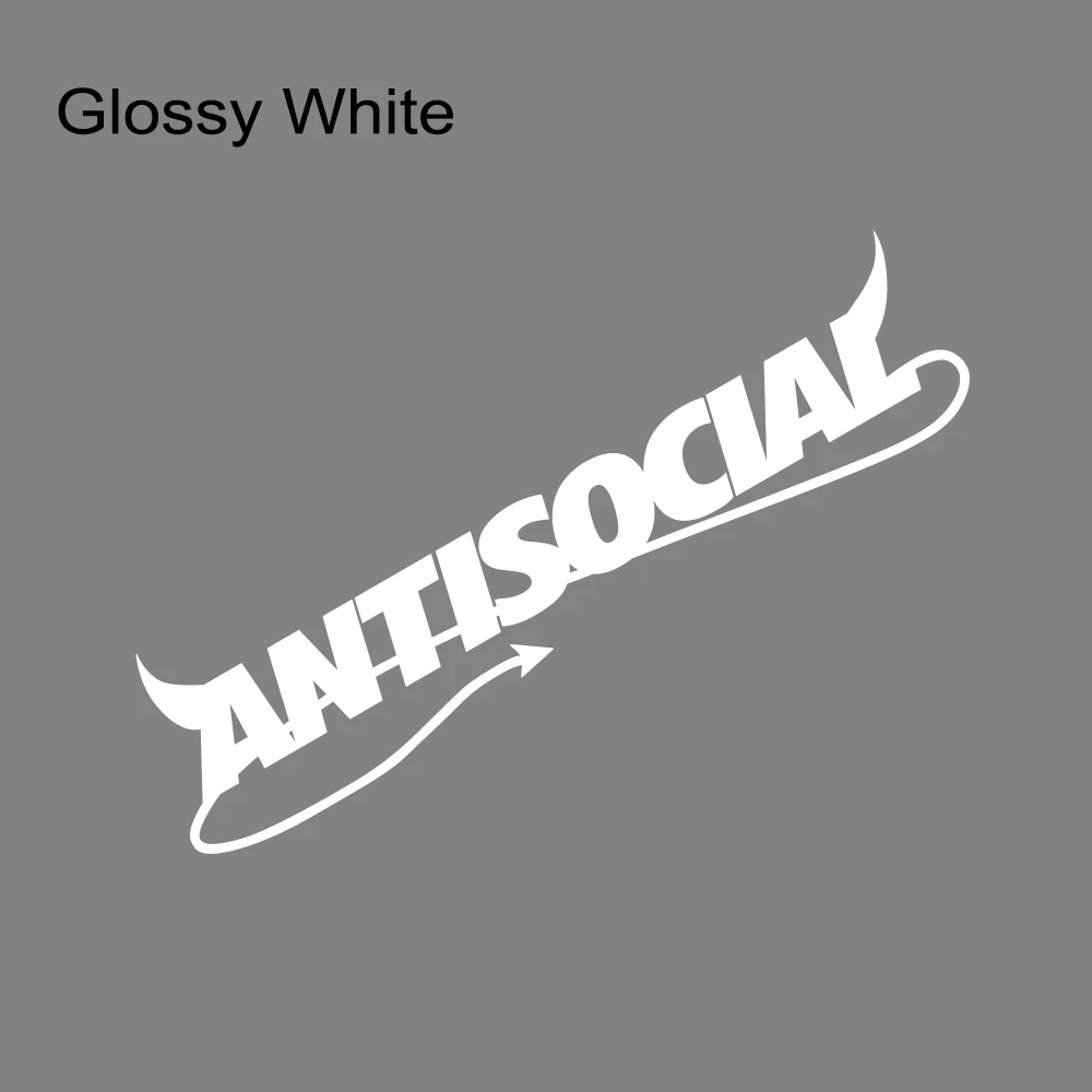 Antisocial Car Windshield Sticker Auto Body Rear Window Decal For VW ...