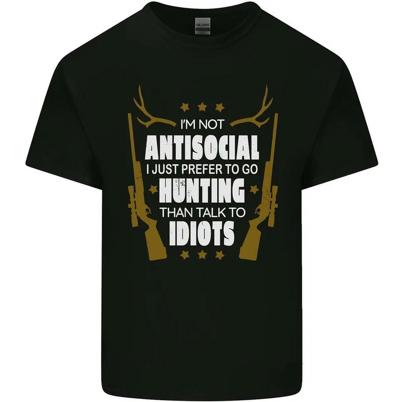Antisocial I Prefer To Go Hunting Hunter T-Shirt - Walmart.com