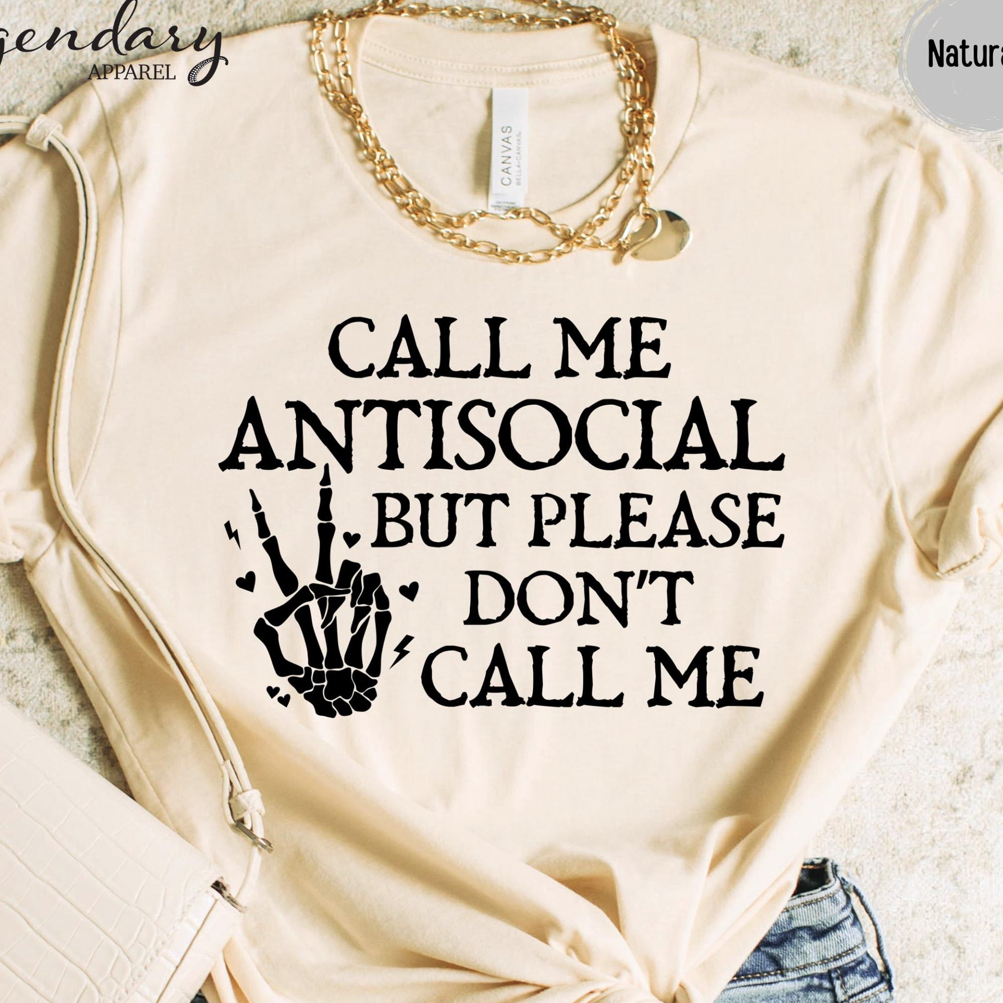 Antisocial Shirt Call Me Antisocial But Don 39 t Call Me TShirt Funny ...