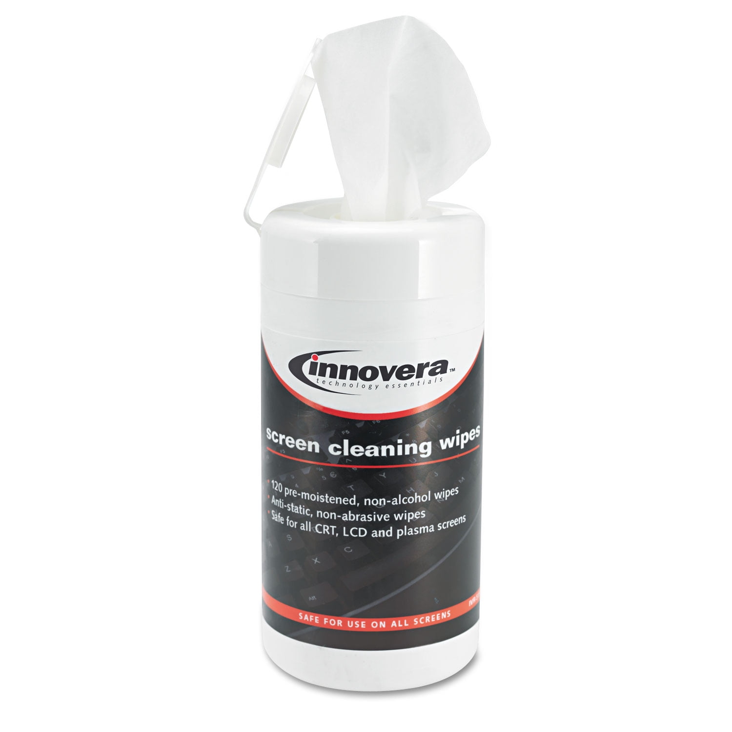 Antistatic Screen Cleaning Wipes In Pop-Up Tub, 120/pack | Bundle of 5 ...