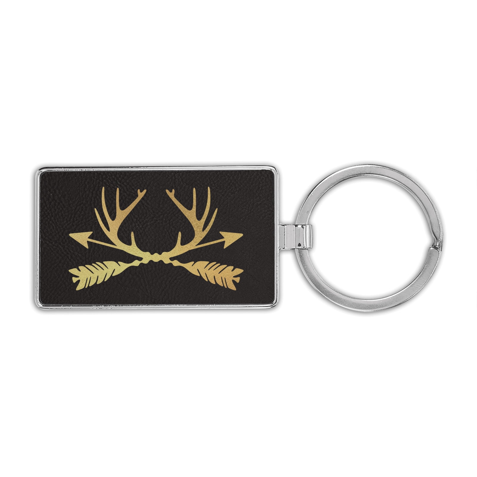 Antler Arrows Premium Leatherette Keychain deer buck hunting hunter ...