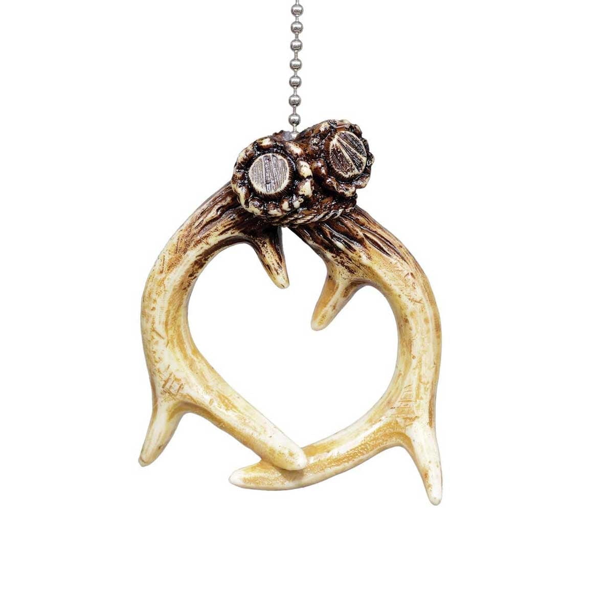 Antler Ceiling Fan and Lamp Pull w/ Chain Extender or Ornament - Rustic ...