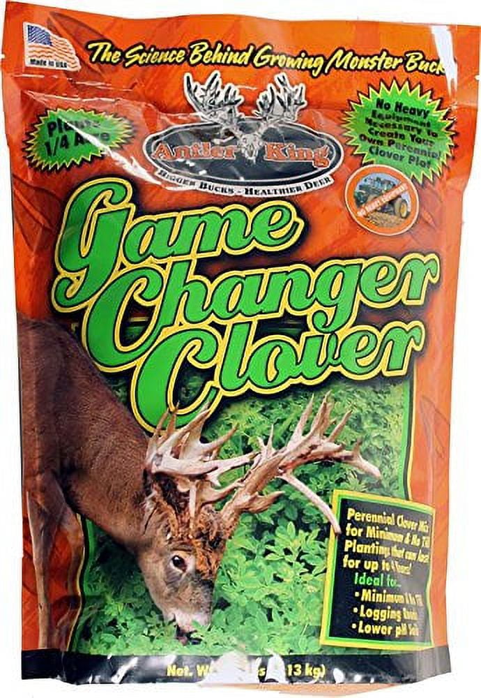 Antler King Game Changer Clover Mix, Deer Grow Food Plot Seed, 2.5-lb ...
