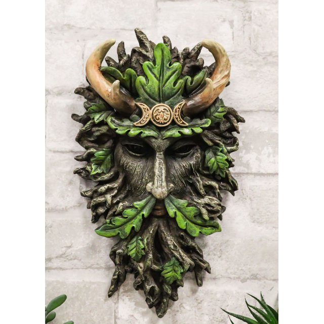 Antler King Crown Celtic Greenman Wicca Triple Moon Tree Ent Wall Decor ...