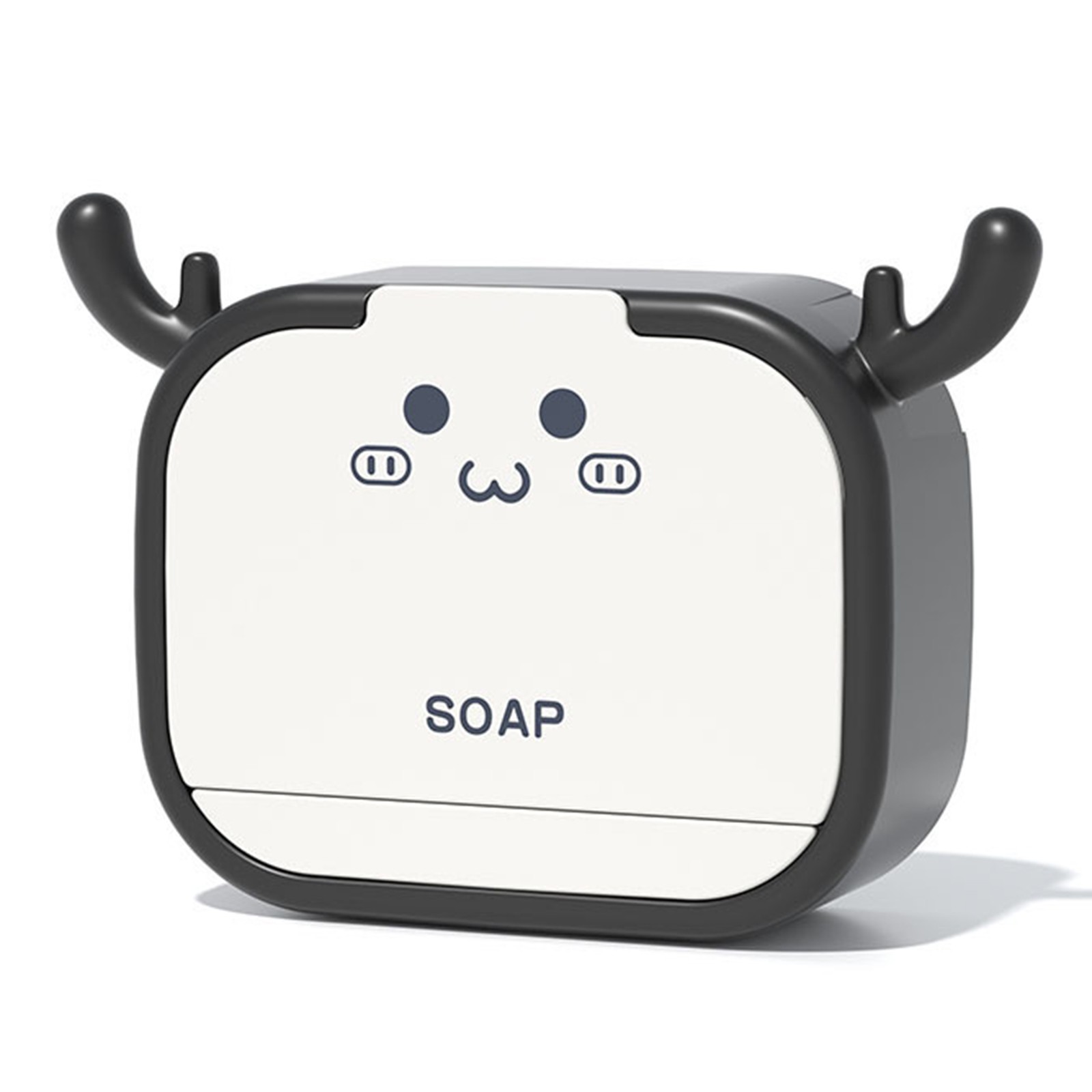 Antler Soap Box Wall-Mounted Single And Double Doors Draining Soap Rack ...