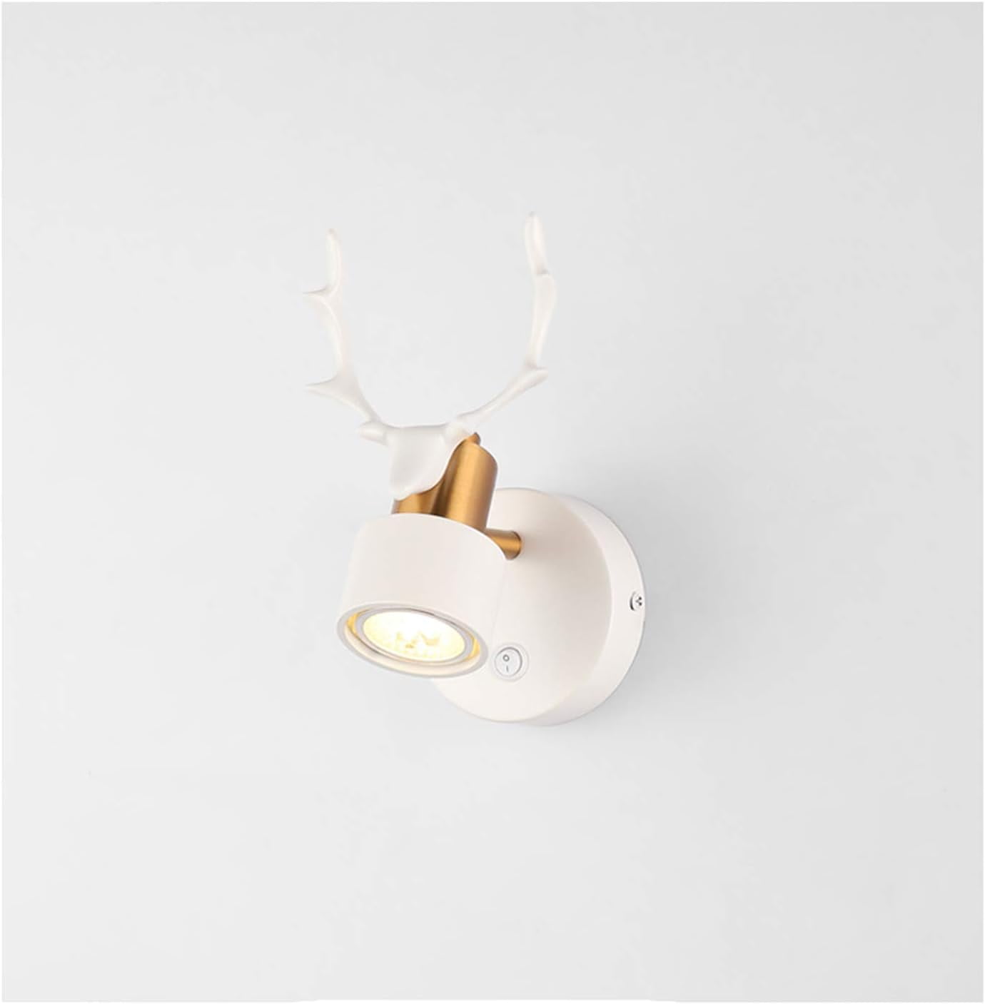 Antler Wall Light Modern Wall Sconce with Switch, Angle Adjustable Wall ...
