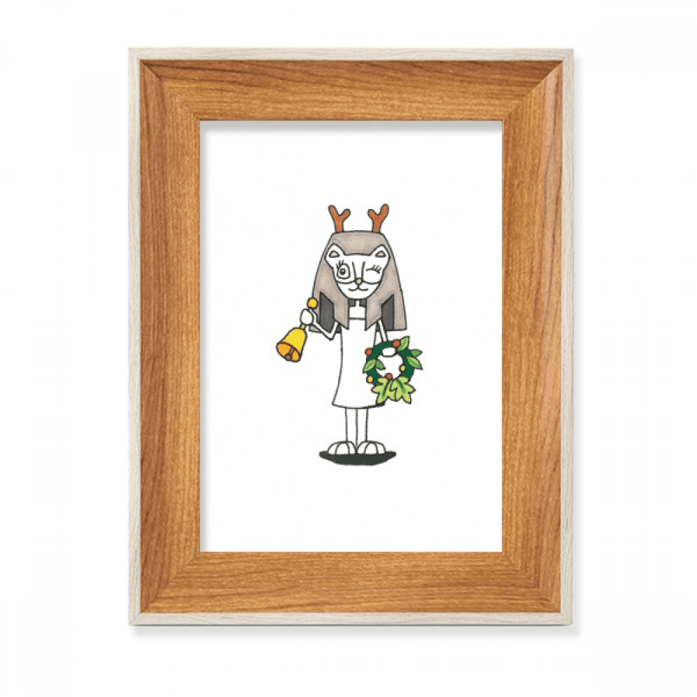 Antlers Bastet Bell Garland Desktop Wooden Photo Frame Display Picture ...
