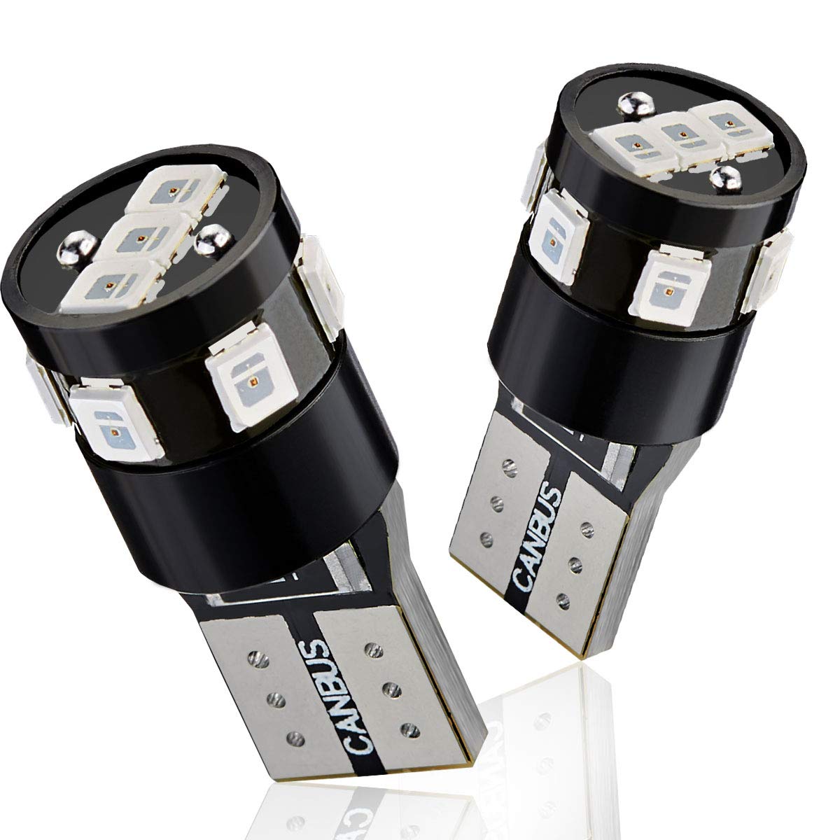 Antline 194 168 2825 W5W T10 LED Bulbs Brilliant Red, Ultra Bright ...