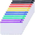 Antner A6 PVC Zipper Binders Value Set, Multicolor, 12 Count - Walmart.com
