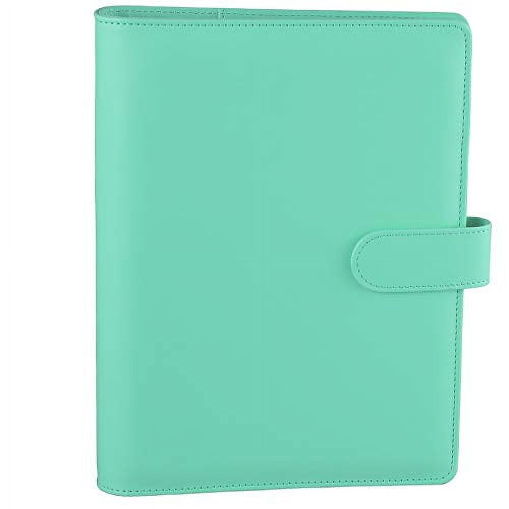 Antner A5 Binder PU Leather 6-Ring Notebook Binder Cover for A5 Filler ...