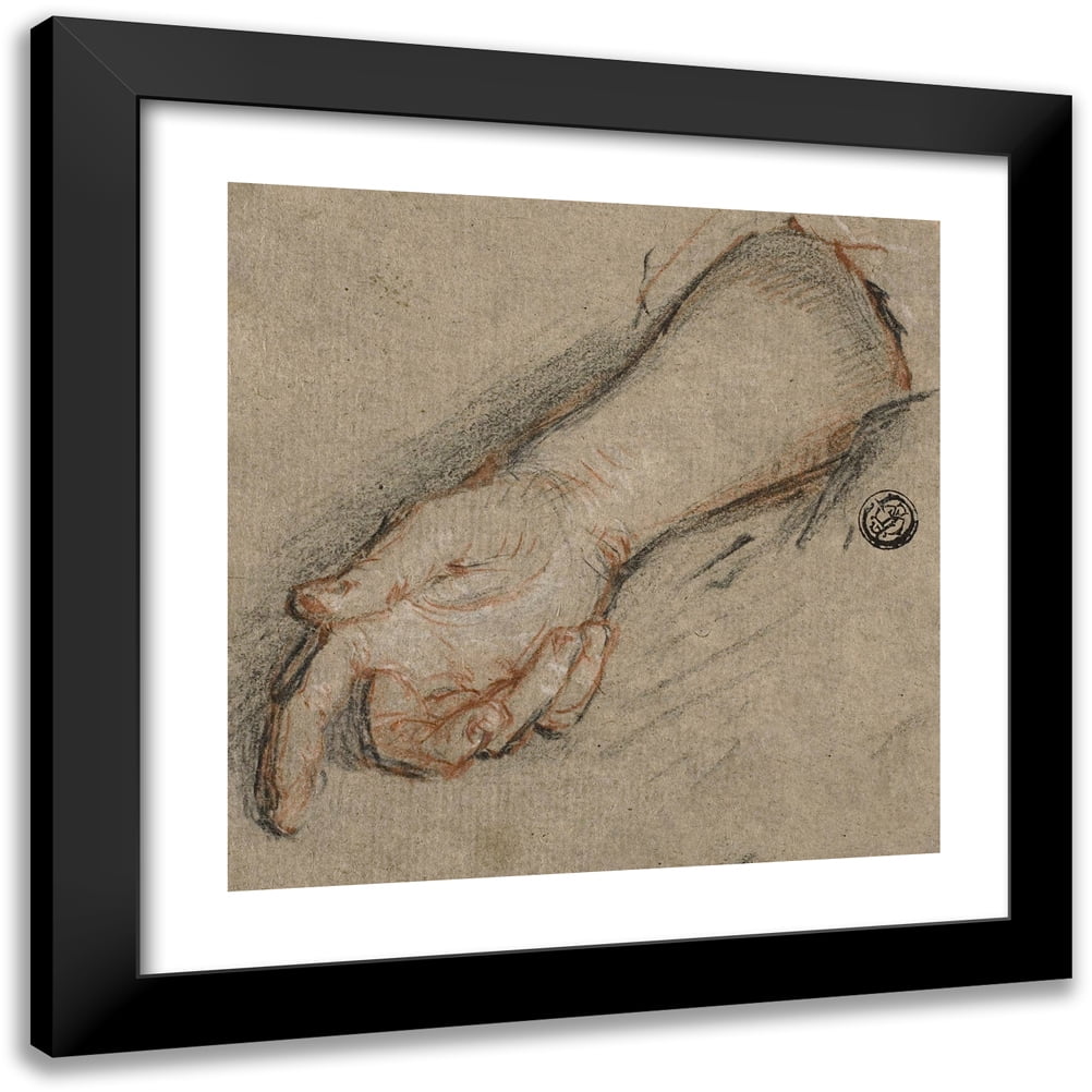 Antoine Coypel 15x15 Black Modern Framed Museum Art Print Titled - Back ...