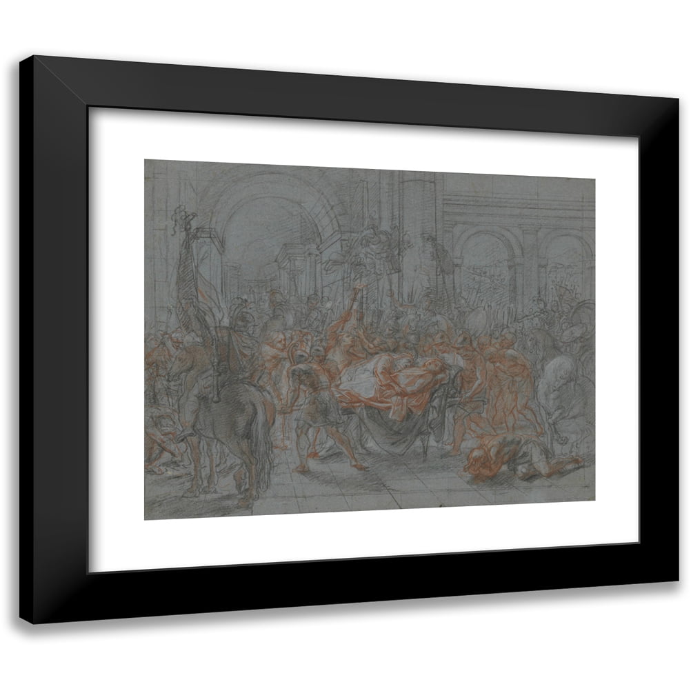 Antoine Coypel 24x20 Black Modern Framed Museum Art Print Titled ...