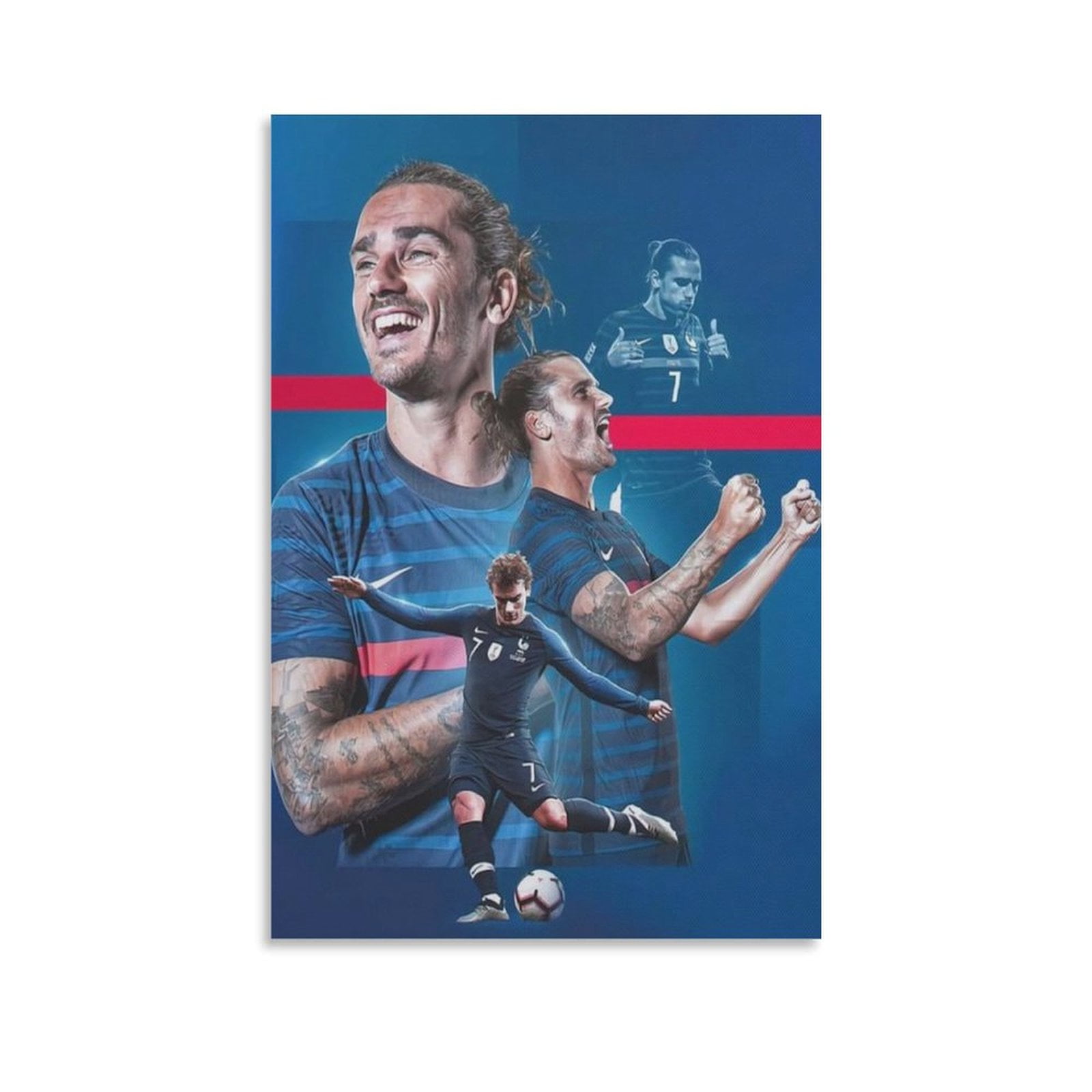 Antoine Griezmann Poster Canvas Poster Picture Print Wall Art Poster ...