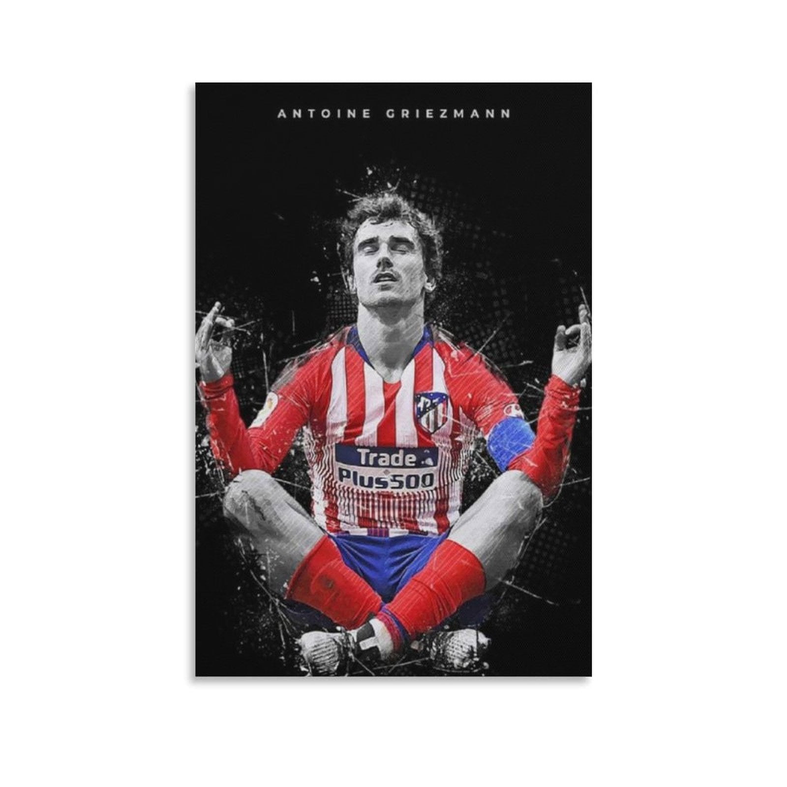 Antoine Griezmann Poster Soccer Football Picture Canvas Wall Decor Art ...