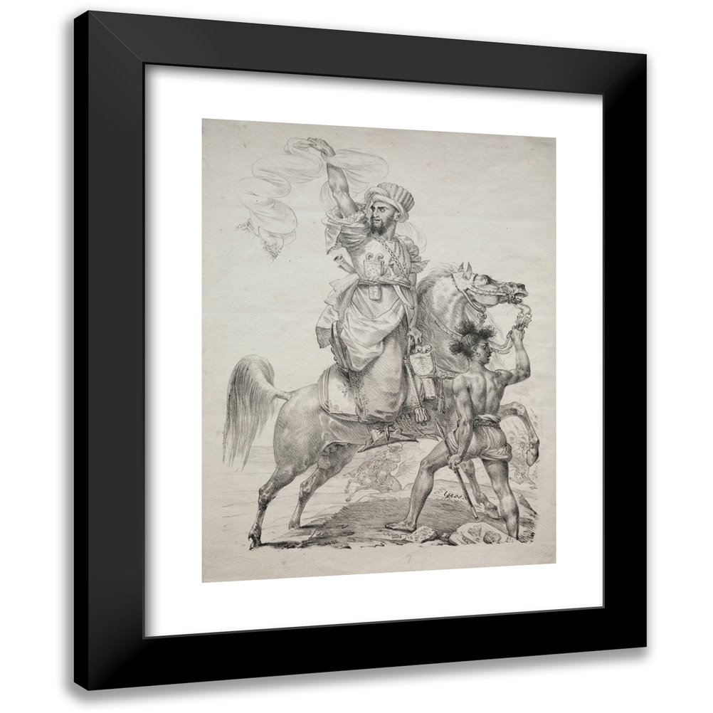 Antoine-Jean Gros 12x14 Black Modern Framed Museum Art Print Titled - A ...