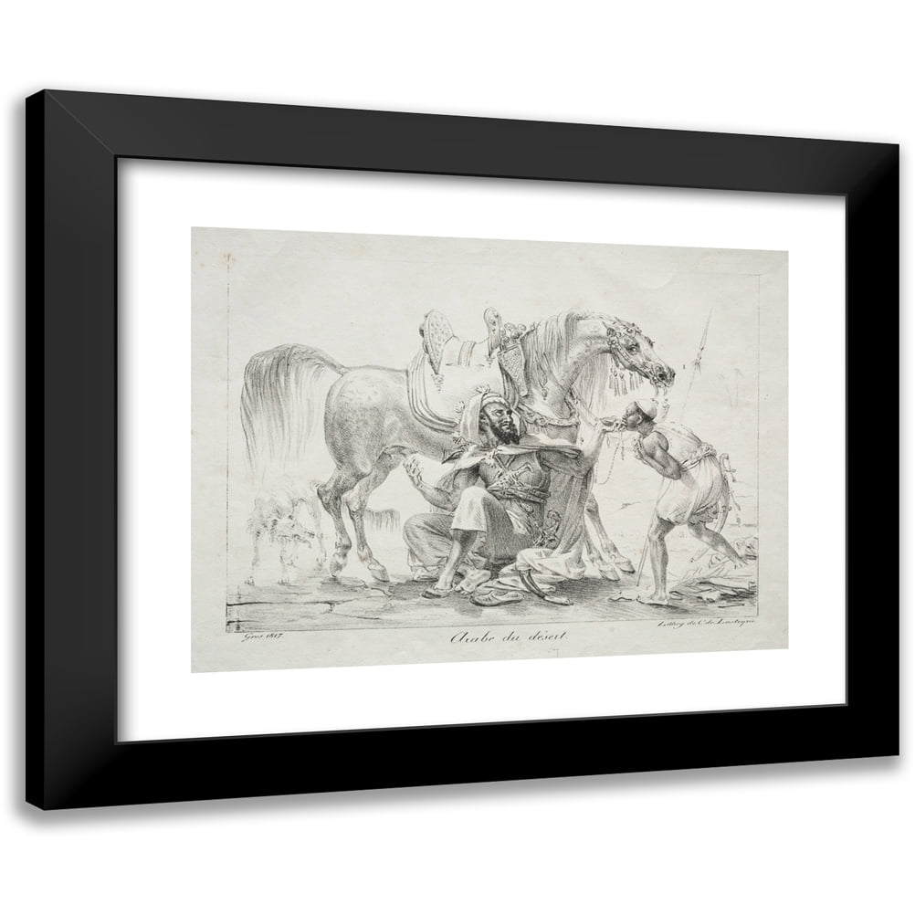 Antoine-Jean Gros 24x19 Black Modern Framed Museum Art Print Titled ...