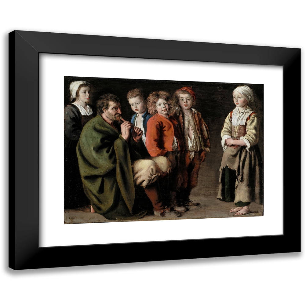 Antoine Le Nain 14x11 Black Modern Framed Museum Art Print Titled - The ...