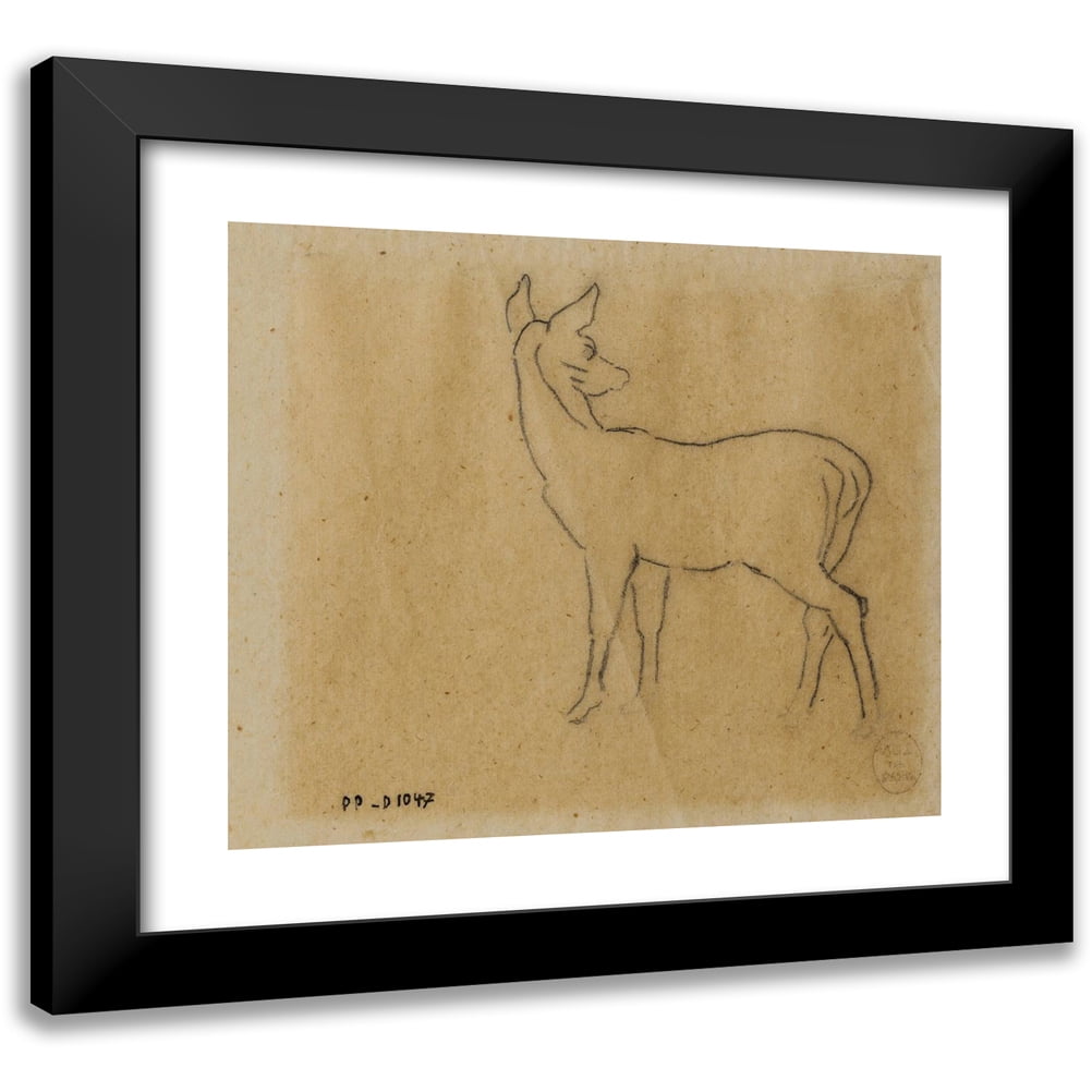 Antoine-Louis Barye 17x15 Black Modern Framed Museum Art Print Titled ...