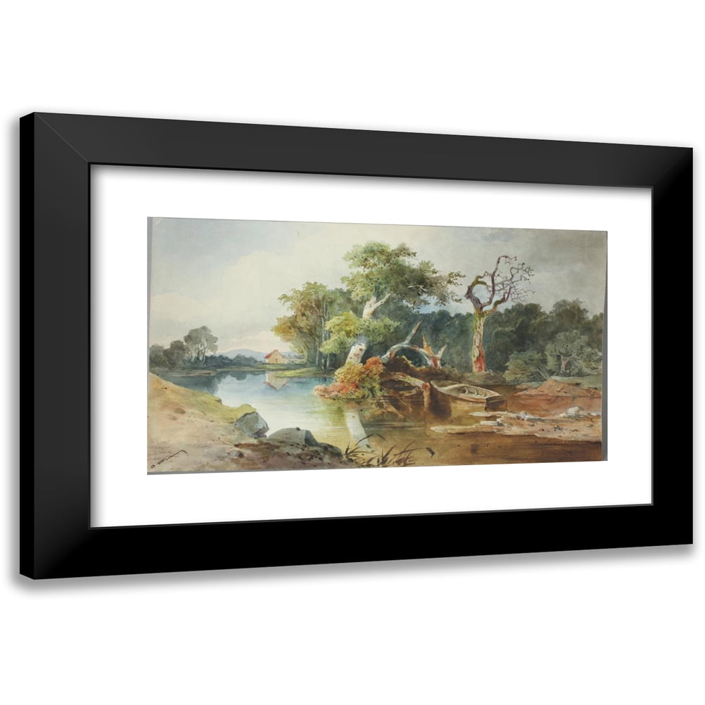 Anton Altmann 18x12 Black Modern Framed Museum Art Print Titled - River ...