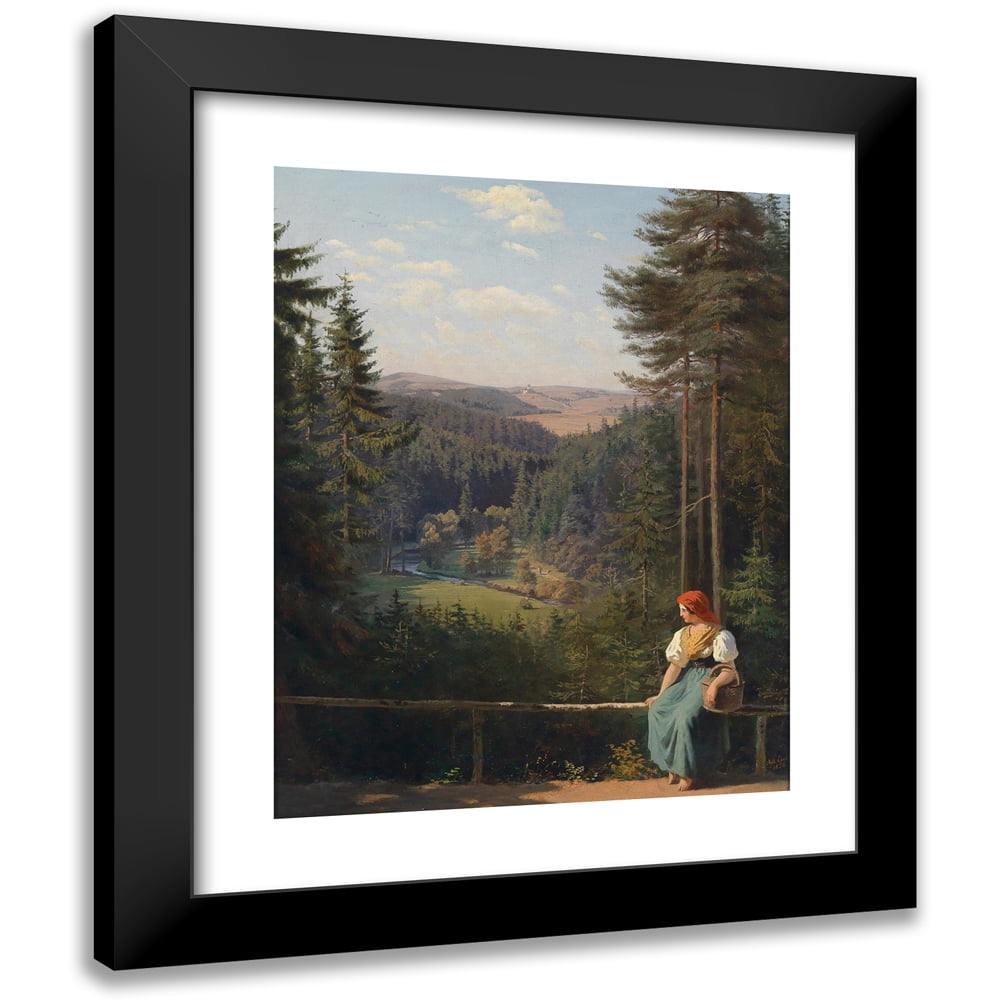 Anton Ebert 12x14 Black Modern Framed Museum Art Print Titled - Case (1858) - Walmart.com