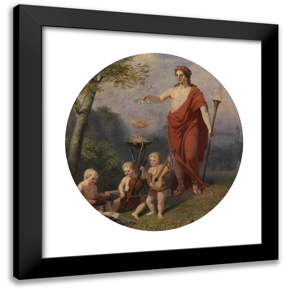 Anton Ebert 15x16 Black Modern Framed Museum Art Print Titled ...