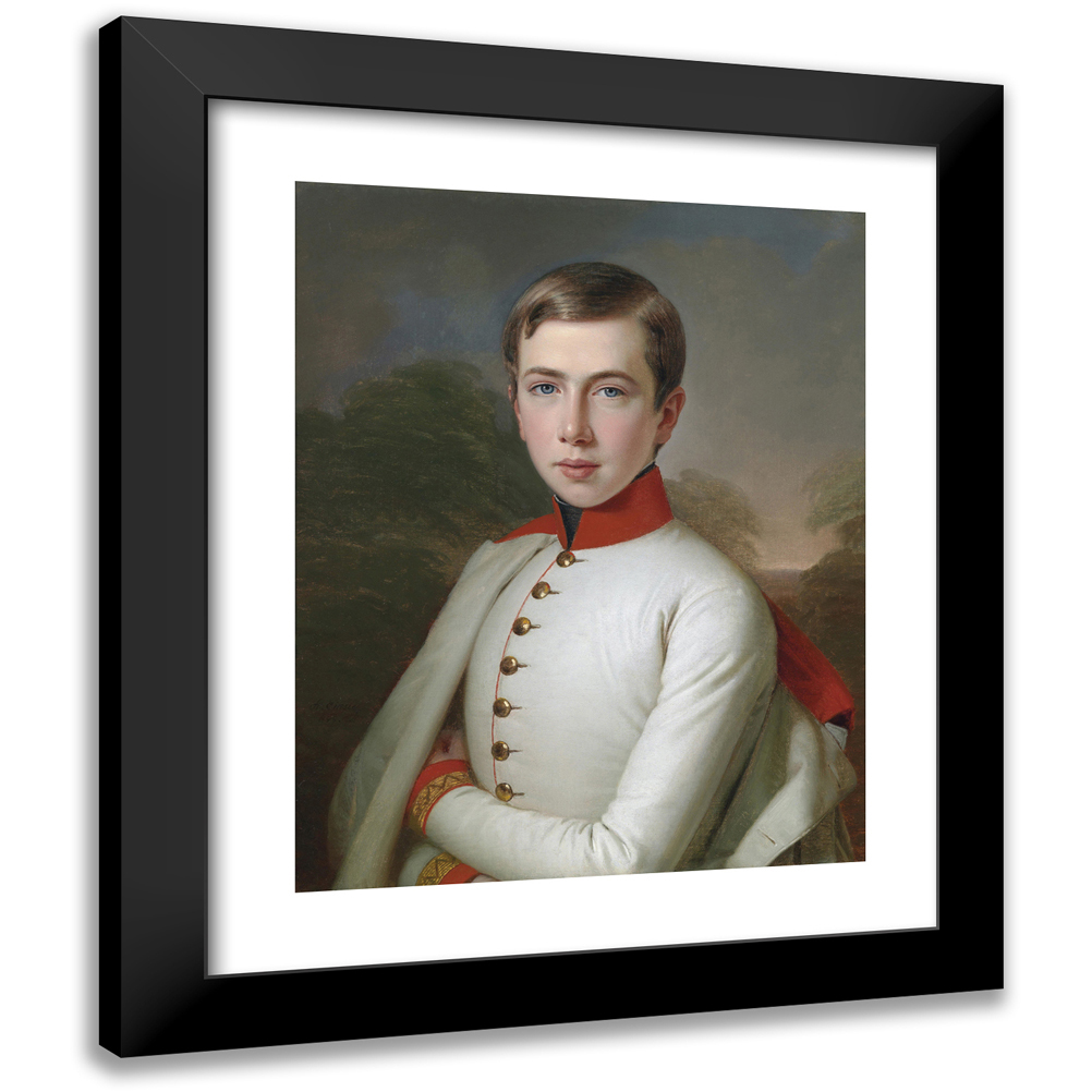 Anton Einsle 20x24 Black Modern Framed Museum Art Print Titled - Archduke Karl Ludwig of Austria ...