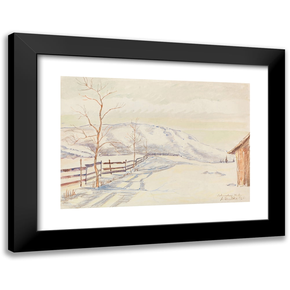 Anton Emanuel Peschka 24x18 Black Modern Framed Museum Art Print Titled ...