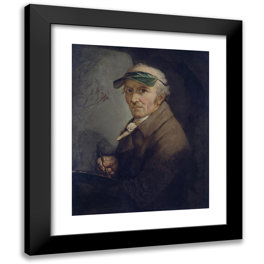 Anton Graff 12x14 Black Modern Framed Museum Art Print Titled - Self ...