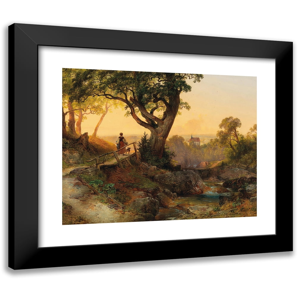 Anton Hansch 24x20 Black Modern Framed Museum Art Print Titled - A ...