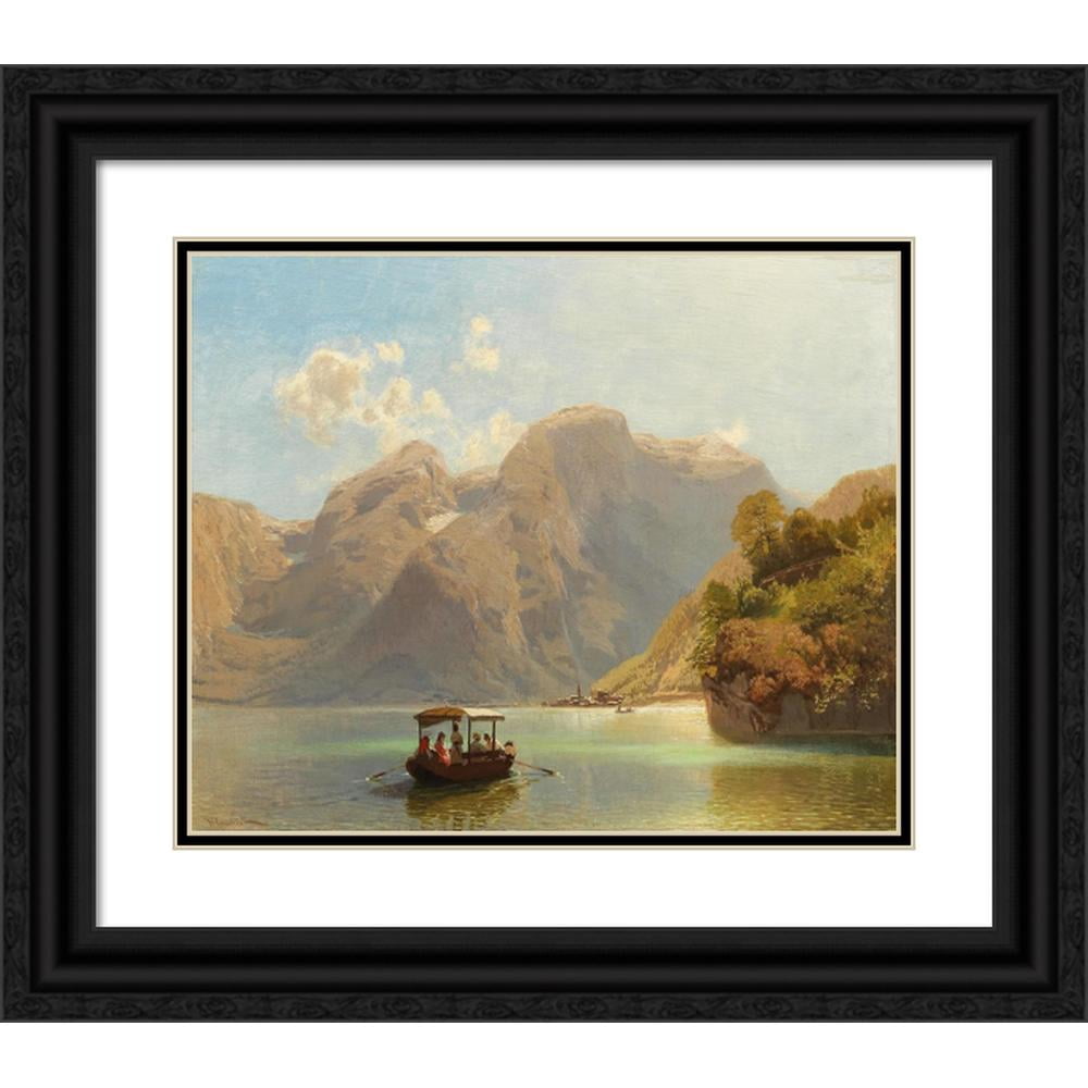 Anton Hlavacek 17x15 Black Ornate Wood Framed Double Matted Museum Art ...