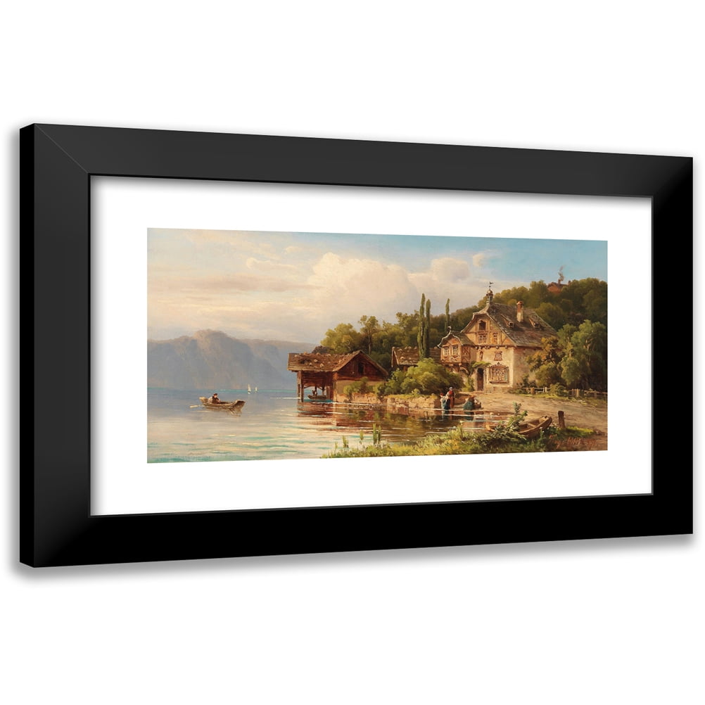 Anton Hugo Ullik 14x9 Black Modern Framed Museum Art Print Titled ...