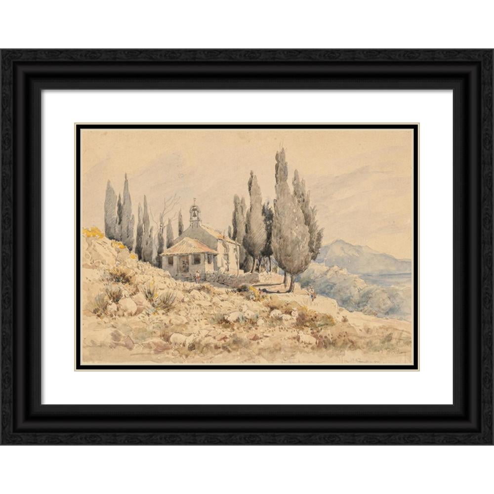 Anton Perko 24x18 Black Ornate Framed Double Matted Museum Art Print ...