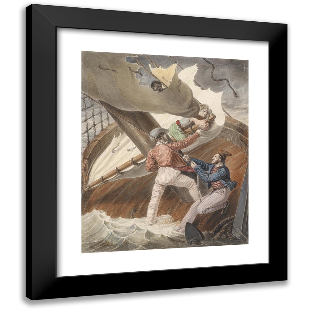 Anton von Perger 12x14 Black Modern Framed Museum Art Print Titled ...