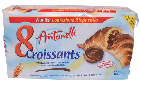 Antonelli Croissants With Cocoa Cream Filling 400G - Walmart.com