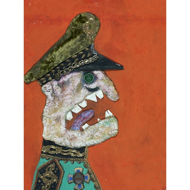 Antonio Berni Colonel Golpista Collage Painting Extra Large Art Print ...
