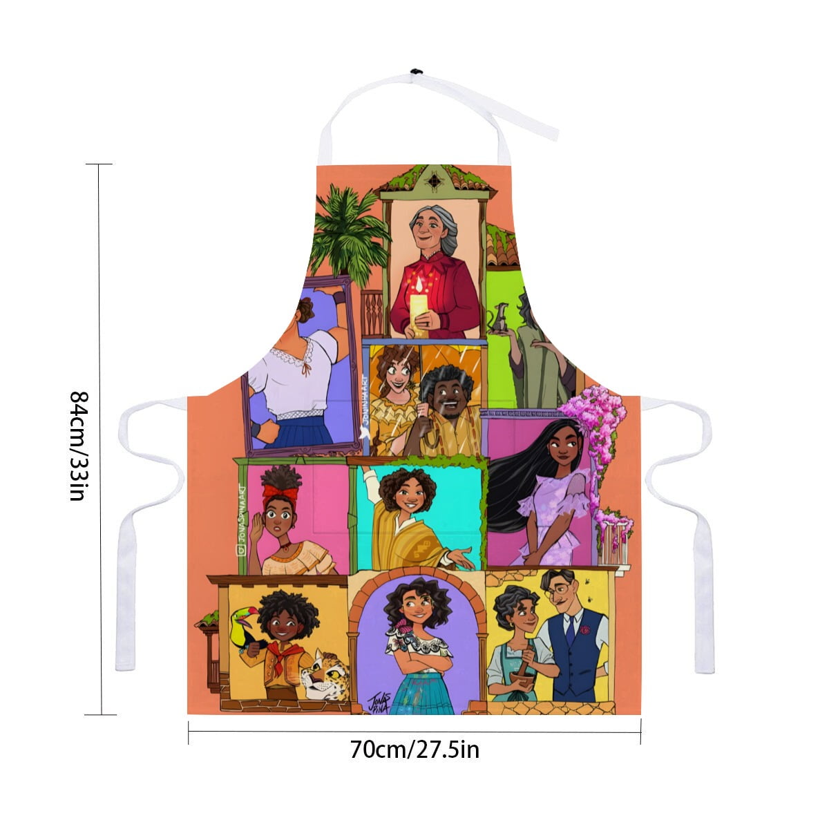 Antonio Encanto apron with pockets and waterproof design, adjustable ...