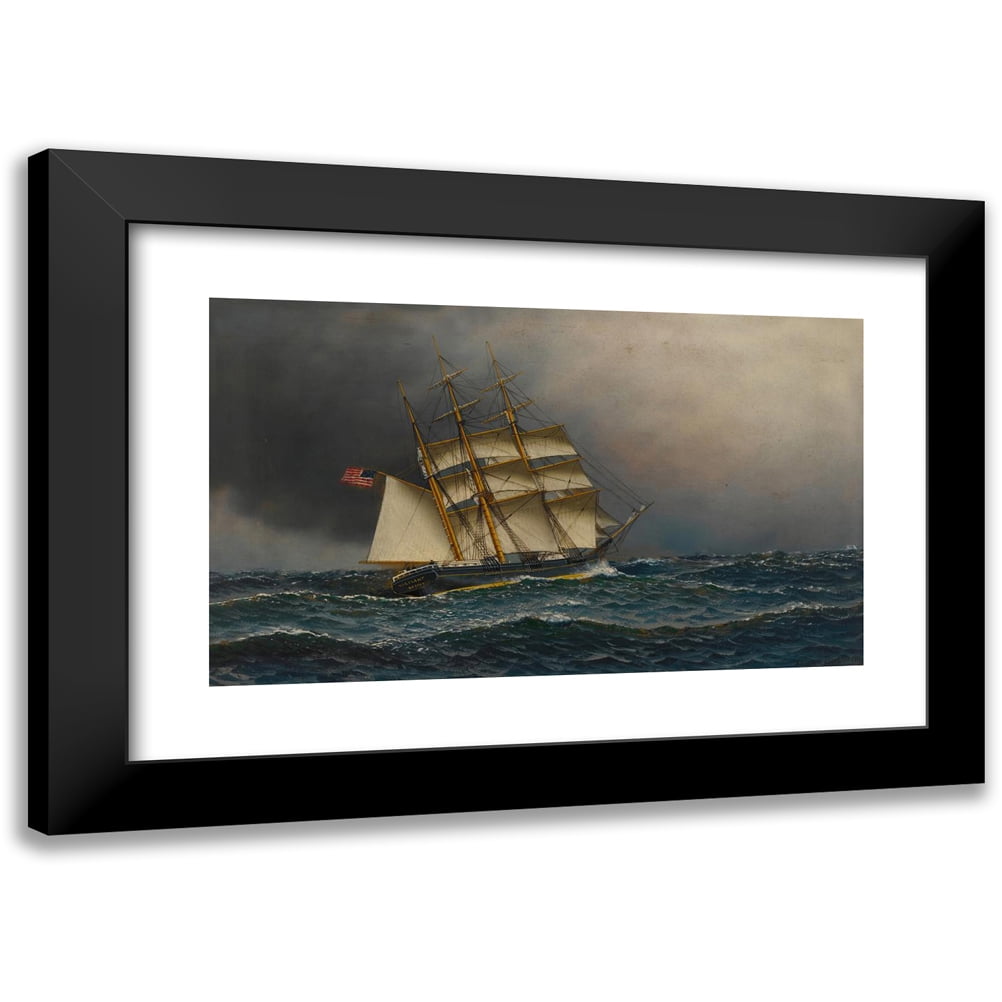 Antonio Jacobsen 24x16 Black Modern Framed Museum Art Print Titled ...