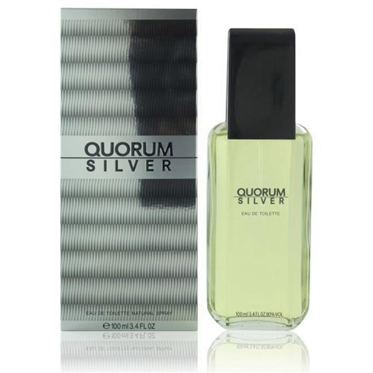 Antonio Puig MQUORUMSILVER3.4EDTS 3.4 oz Mens Quorum Silver Eau De ...