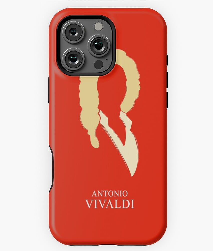 Antonio Vivaldi Composer Portrait N589 Phone Case for iPhone 17 16 15 ...