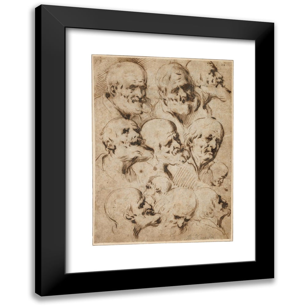 Antonio del Castillo Y Saavedra 11x14 Black Modern Framed Museum Art ...