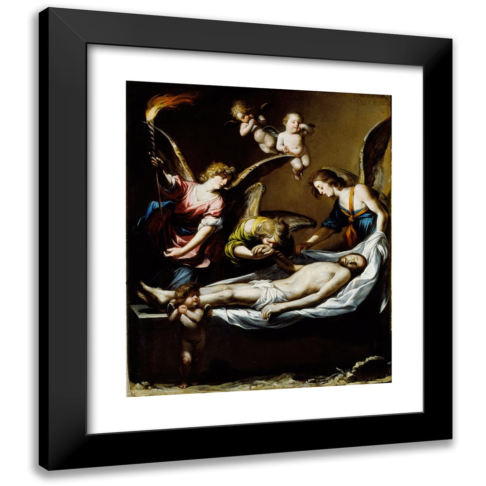 Antonio del Castillo Y Saavedra 20x23 Black Modern Framed Museum Art ...