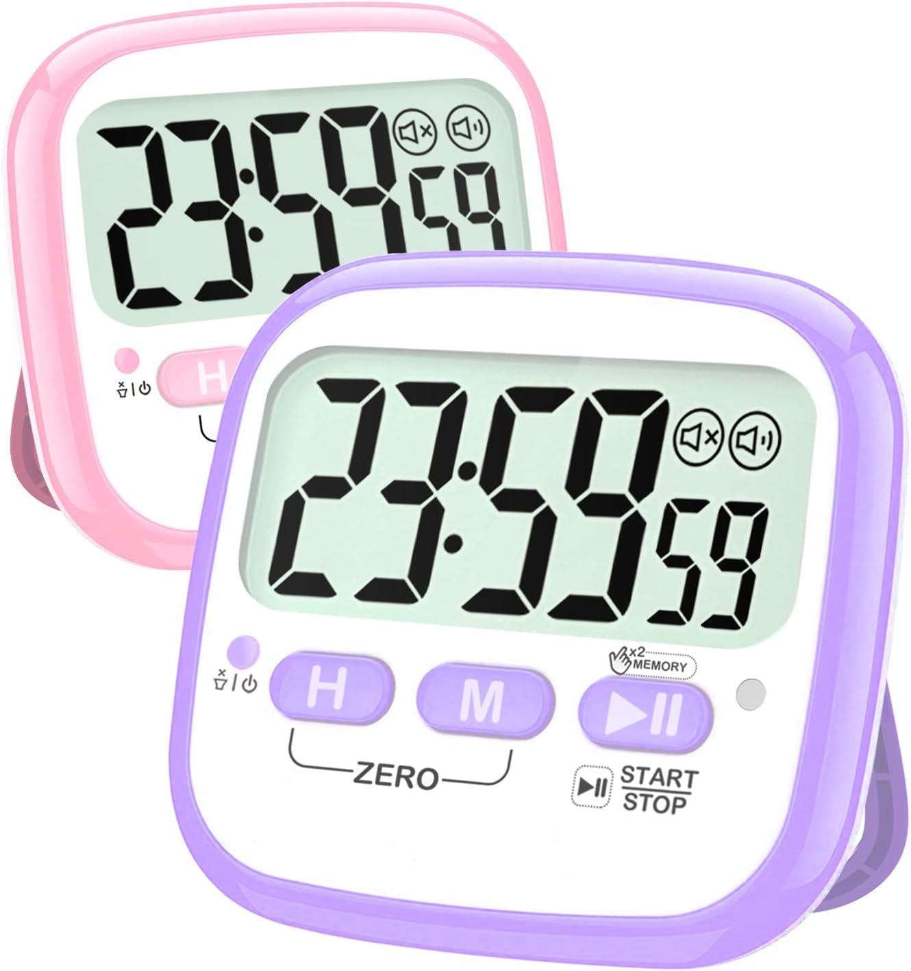 Antonki 2 Pack Classroom Timers for Teachers Kids, Magnetic Countdown ...