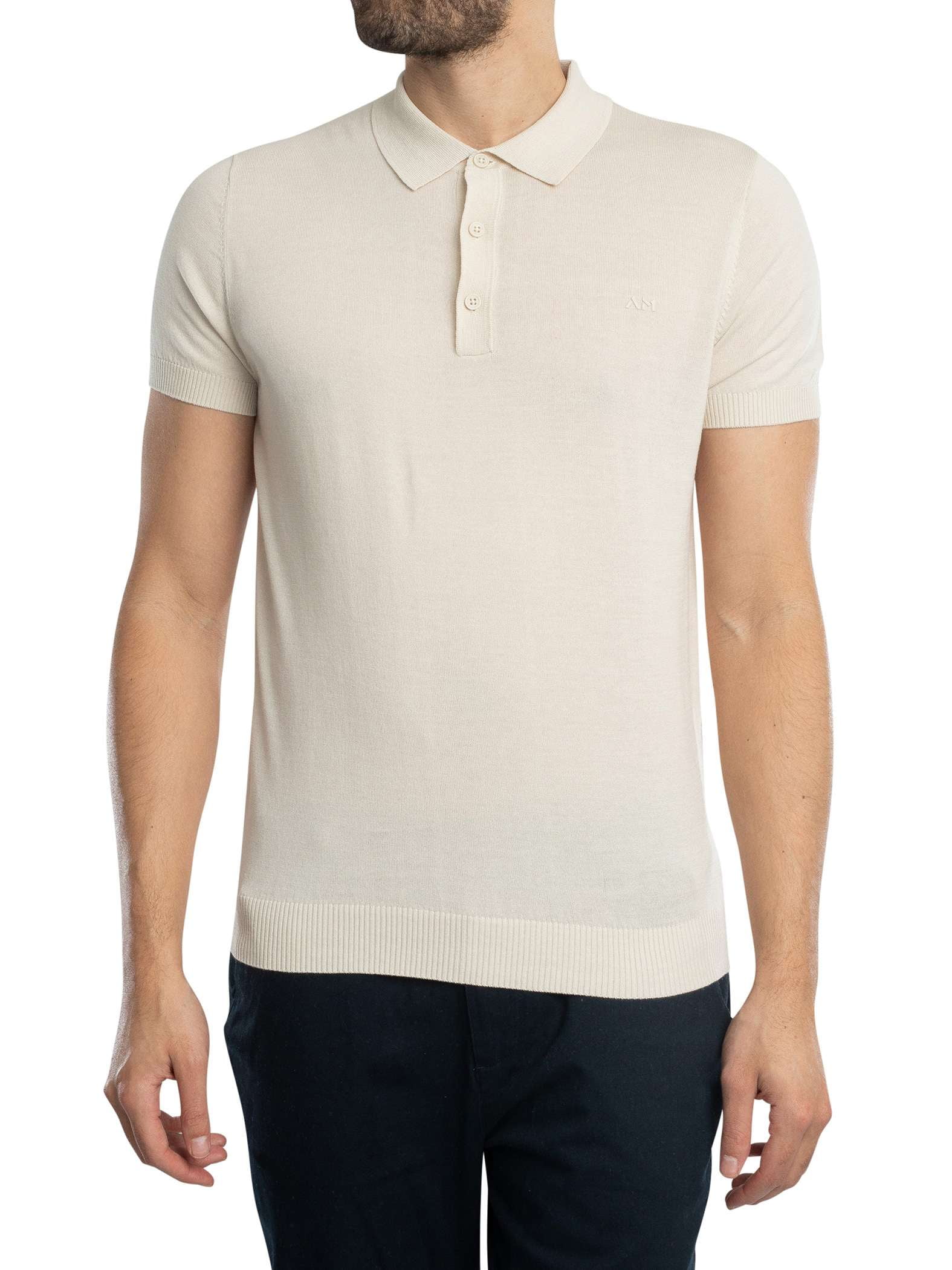 Antony Morato Soft Yarn Polo Shirt, Beige - Walmart.com