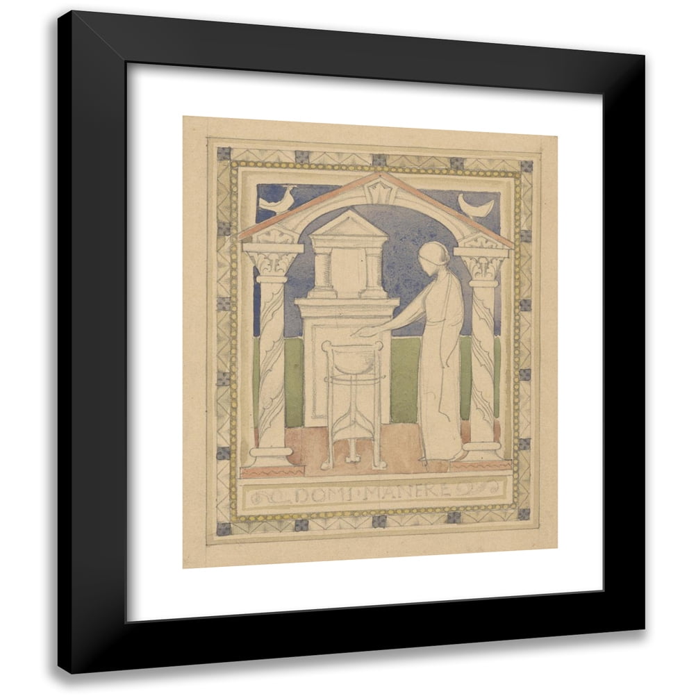 Antoon Derkinderen 15x18 Black Modern Framed Museum Art Print Titled ...