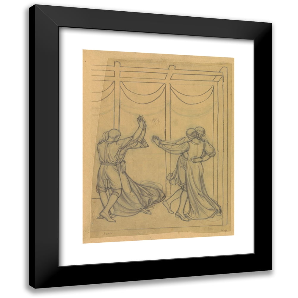 Antoon Derkinderen 19x24 Black Modern Framed Museum Art Print Titled - Design for Wall Painting ...