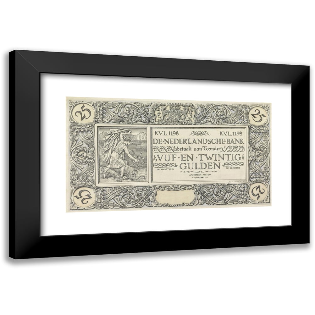 Antoon Derkinderen 24x15 Black Modern Framed Museum Art Print Titled ...