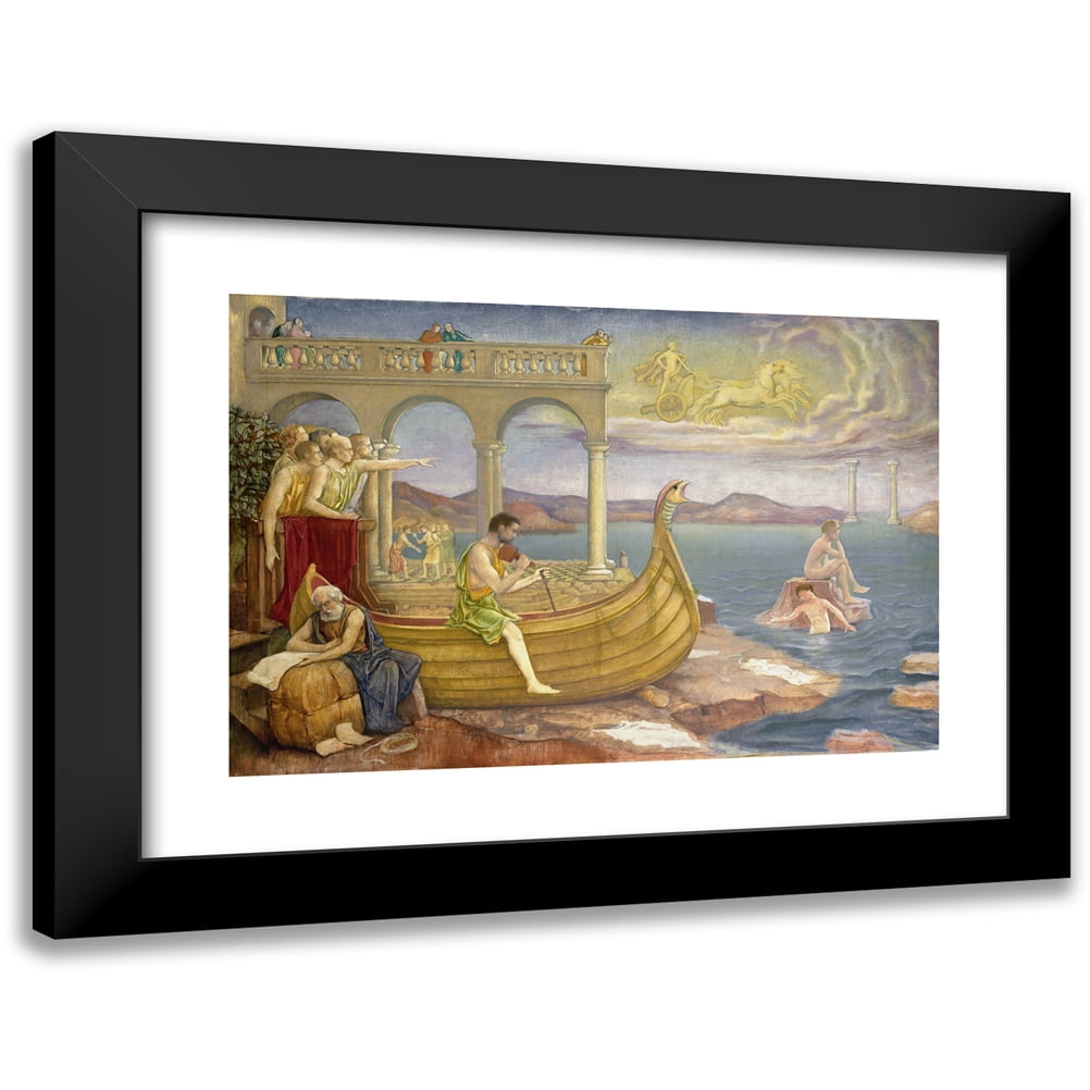 Antoon Derkinderen 24x18 Black Modern Framed Museum Art Print Titled ...